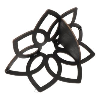 BESPORTBLE Mandala Wand eckregal aus Holz Mandala f&ouml;rmiges Hohlschnitt Design Langlebiges Wandregal f&uuml;r Schlafzimmer und Wohnzimmer Praktisches Eckregal zur Deko