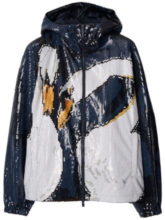 Burberry veste Swan - Bleu