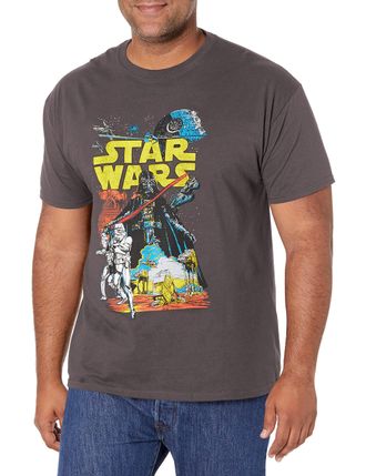 Star Wars Herren Rebel Classic Graphic T-Shirt Hemd, anthrazit, 3X-Groß