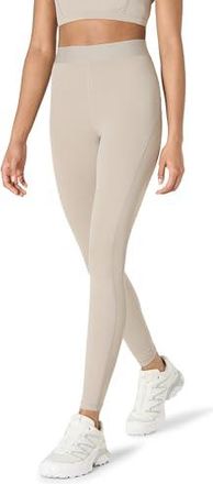 Amazon Essentials Leggings de Yoga Active FormFlex Ultra Doux, Taille Haute, Entrejambe de 70cm, avec Taille Élastique Femme, Taupe, XXL