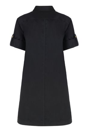 Celine Womens Cotton Shirtdress Black Dress