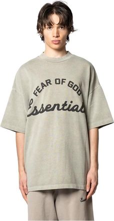 Fear of God Homme, Tops, Beige, Taille: L T-shirt dentra&icirc;nement 90S &agrave; manches courtes