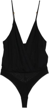Elisabetta Franchi Femme, Tops, Noir, Taille: 36 FR Bodysuit