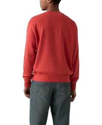Levi's Homme Sweat-Shirt col Rond Authentic Garment Dye Jalapeno Red L