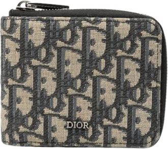 Dior Portefeuille en toile Pre-owned - Femme - Pre-owned - Bleu - Taille: ONE Size