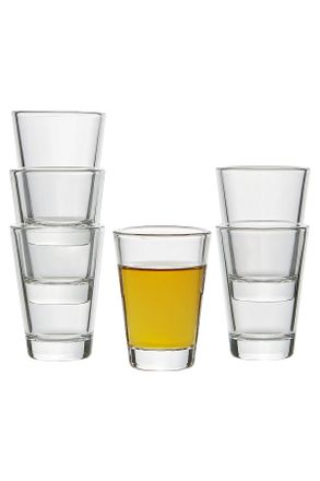 Leonardo Gl&auml;serset, Klar, Glas, 6-teilig, 60 ml, 15.3x7.4x10.4 cm, Essen & Trinken, Gl&auml;ser, Gl&auml;ser-Sets