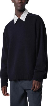 STUDIO NICHOLSON Hemyl Tricot - Homme - Pulls - Bleu - Taille: L