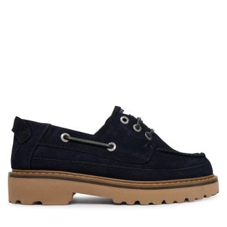 Tommy Jeans Halbschuhe Tommy Jeans Tjw Archive 01 Low Boat Shoe EN0EN03157 Dunkelblau