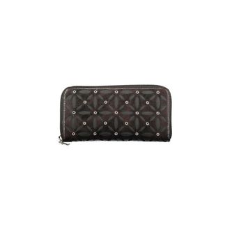 Desigual Geldb&ouml;rse mit Rei&szlig;verschluss und Blumenpr&auml;gung - - Accessories - Damen - Schwarzk - ONE SIZE