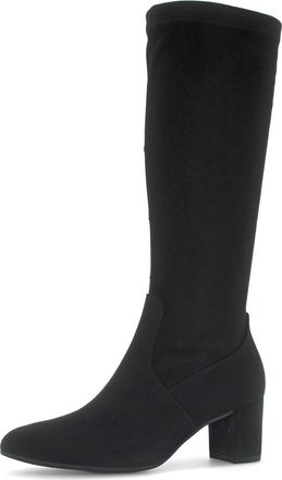 Gabor Damen Klassische Stiefel, Frauen Stiefel,g-Weite,glatt-Leder,antikrosa,silbrt,Casual,Fashion,metallic,Effekt,elegant,schwarz,38.5 EU / 5.5 UK