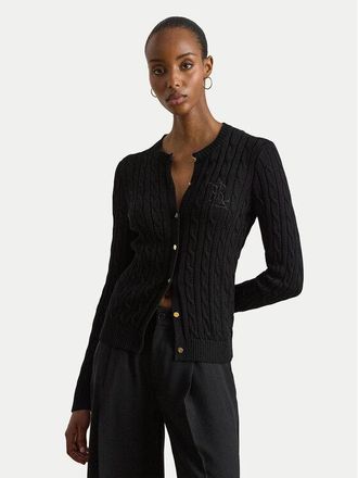 Lauren Ralph Lauren Strickjacke 200P14040003 Schwarz Regular Fit