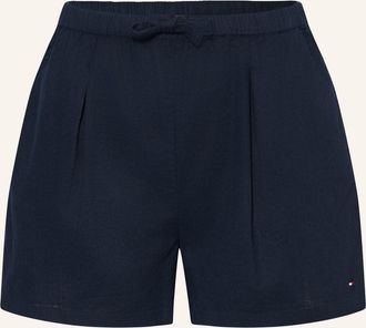 Tommy Hilfiger Shorts Mit Leinen blau