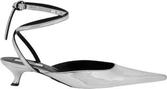 Moschino Femme, Chaussures, Gris, Taille: 39 EU Escarpins effet miroir