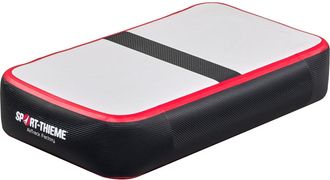 Sport-Thieme AirBlock Carbon | Aufblasbares Trainingsgerät | Verschiedene Intensitäten | Leicht & platzsparend | 20 x 1 x 0,6 m | 2 kg | Schwarz-Rot | Vinyl | ab 6