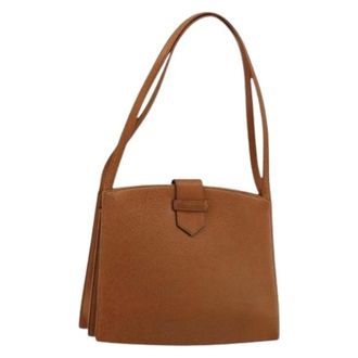 Saint Laurent Sac cabas vintage doccasion - Femme - Pre-owned - Brun - Taille: ONE Size
