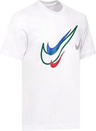 Nike Nike Court Mens T Shirt Swoosh Logo Classic Tee Short Sleeve White DQ3944 100 New (Small)