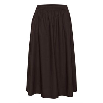 Cream Femme, Jupes, Noir, Taille: 46 FR Jupe Prune Chocolat &Eacute;l&eacute;gant Style Simple