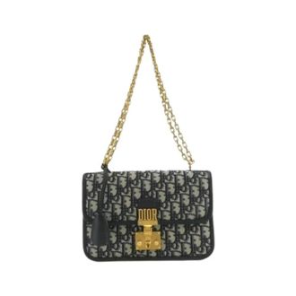 Dior Sac &agrave; bandouli&egrave;re Pre-owned Addict en toile - Femme - Pre-owned - Bleu - Taille: ONE Size