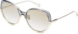 Nina Ricci SNR362, Lunettes de soleil Femme, GREY GRAD YELLOW, 57