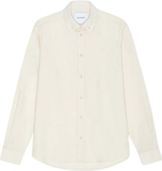 Les Deux Homme, Chemises, Beige, Taille: S Konrad Cotton Linen Shirt