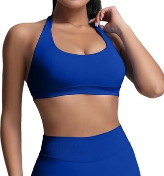 Generic Brassi&egrave;re pour femme, soutien-gorge dentra&icirc;nement moyen &agrave; faible soutien, sans couture, dos ouvert, haut court rembourr&eacute; pour le yoga, 2026, Bu2., XS
