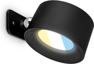 Briloner Wandleuchte ohne Stromanschluss mit Akku, magnetisch abnehmbar, 360 Grad drehbar, dimmbar, CCT, Wandleuchte Innen, Wandlampe, Bettlampe, Lampe Bett, L