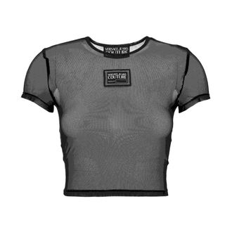 Versace Jeans Couture Stilvolle T-Shirts und Polos - - Tops - Damen - Schwarzk - XS