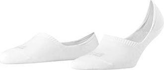 Falke Femme Step High Cut W Coton Unies Chaussettes Invisibles, Blanc White 2000, 35-36 EU