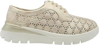 Pitillos Pitillos 11091 Chaussures ajour&eacute;es avec lacets pour femme, or, 37 EU