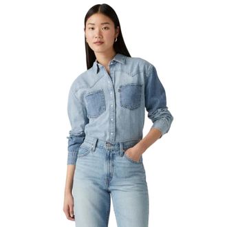 Levi's Teodora Hemd für Damen, Leicht, Denim (Hellblau)