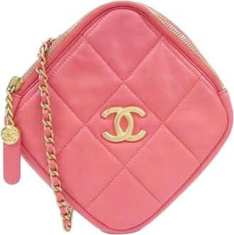 Chanel Pre-owned Cuir sacs-chanel - Femme - Pre-owned - Rose - Taille: ONE Size