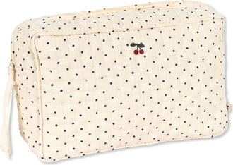 Konges Sl&oslash;jd unisex, Sacs, Beige, Taille: ONE Size Grande Trousse de Toilette - Estate Dot