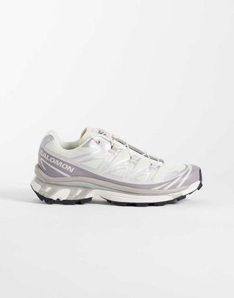 Salomon XT-6 Sneaker in Vanilla Ice und Lilac Ice-Wei&szlig;