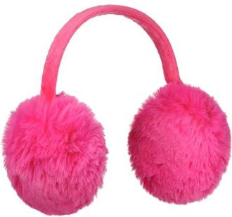 Mcburn Cache-oreilles en fourrure synthétique One Colour - Pour femme - Automne-hiver, Rose, taille unique