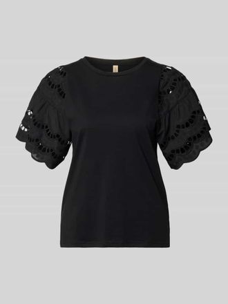 Soyaconcept T-Shirt mit Lochstickerei Modell LORAINE