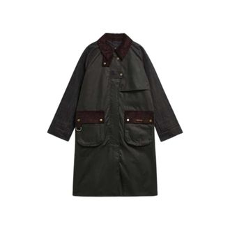 Barbour Kirklees Long Trench - - Coats - Damen - Gr&uuml;n - M