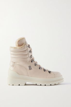 Bogner St. Moritz 9 Stiefel Aus Leder Mit Shearling-futter - Neutral