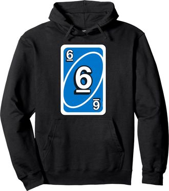 Uno Halloween Blaue 6 Karte Pullover Hoodie