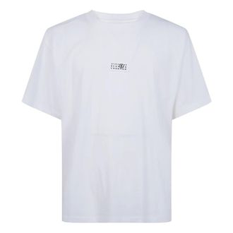 Maison Margiela Homme, Tops, Blanc, Taille: M Cotton T-Shirt