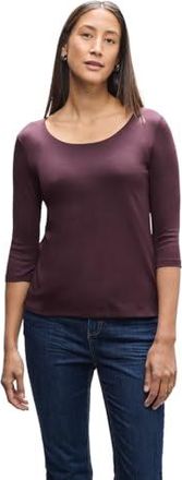 Street One T-Shirt Basique &agrave; Manches 3/4 Jazz Berry 38