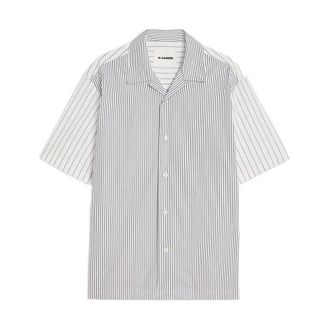Jil Sander Homme, Chemises, Bleu, Taille: L Short Sleeve Shirt