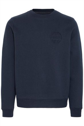 Blend Rundhalspullover BHFAVIAN SWEATSHIRT Klassischer Sweater mit Ton-in-Ton-Applikation