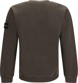 Stone Island Stretch Cotton Fleece Sweatshirt - Brown