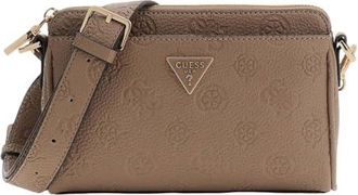 Guess sac &agrave; &eacute;paule bandouli&egrave;re Cresidia II Mini Xbody Top Zip Bag Dark Taupe Logo
