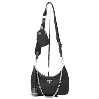 Prada Sac bandouli&egrave;re vintage en nylon Pre-owned - Femme - Pre-owned - Noir - Taille: ONE Size