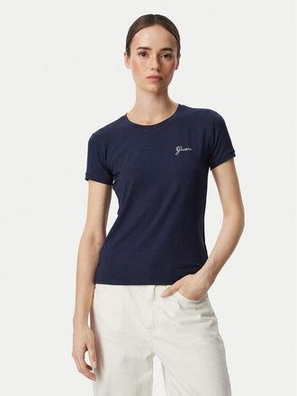 Guess T-Shirt W6YI12 K3751 Dunkelblau Regular Fit