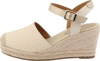 Tom Tailor Tom Tailor Damen 7490730004 Keilsandale, Cream-Gold, 41 EU