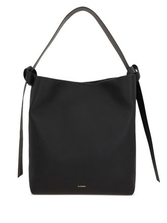 Jil Sander sac porté épaule Knot médium - Noir