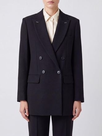Max Mara Zweireihiger Wollblazer mit Reverskragen