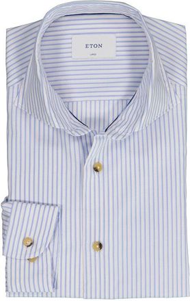 Eton Herren Hemden blau Baumwolle